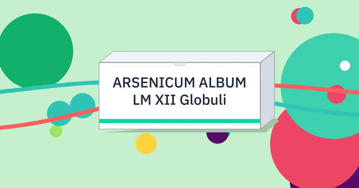 Symbolbild: Packung mit der Aufschrift ARSENICUM ALBUM LM XII Globuli (PZN 02676842) – Verfügbarkeit und Bezug in Apotheken in Frankfurt am Main
