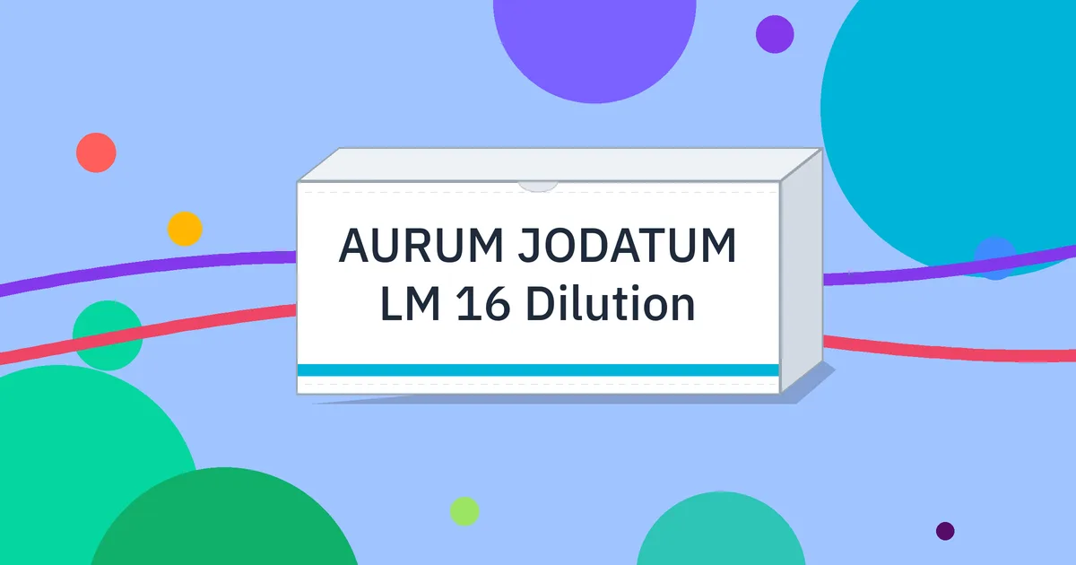 Symbolbild: Packung mit der Aufschrift AURUM JODATUM LM 16 Dilution (PZN 12784722) – Verfügbarkeit und Bezug in Apotheken in Frankfurt am Main