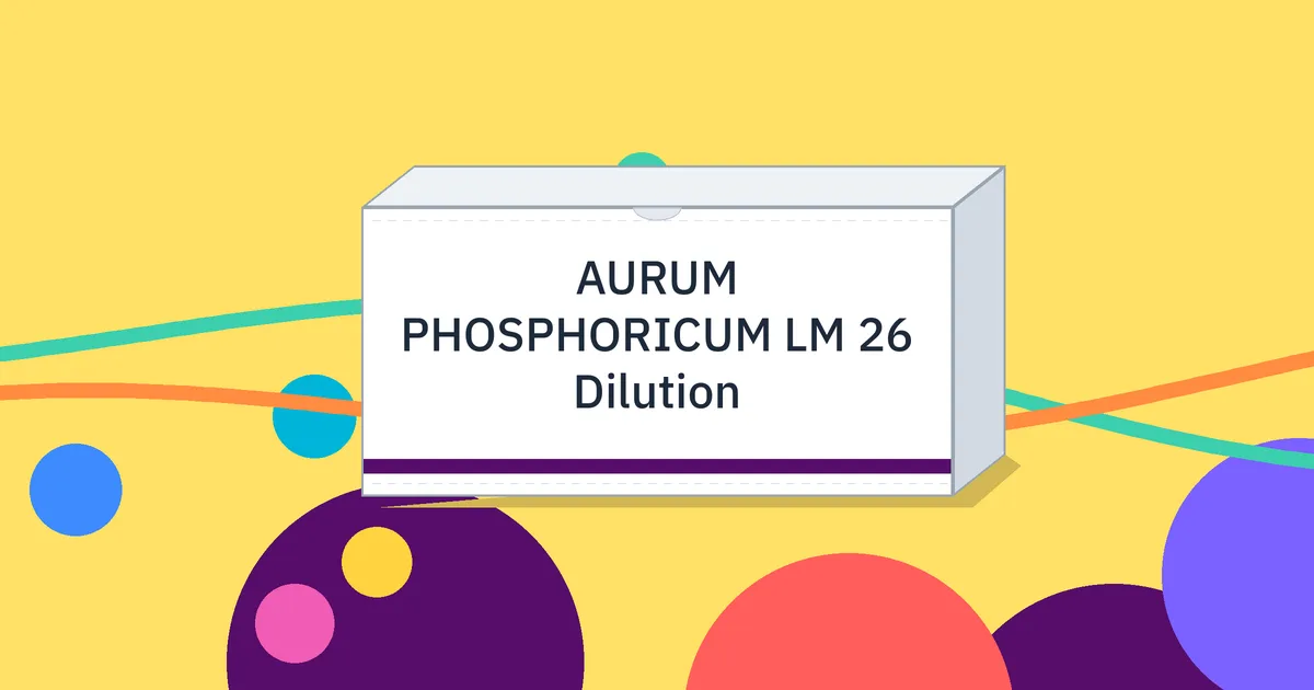 Symbolbild: Packung mit der Aufschrift AURUM PHOSPHORICUM LM 26 Dilution (PZN 13755071) – Verfügbarkeit und Bezug in Apotheken in Frankfurt am Main