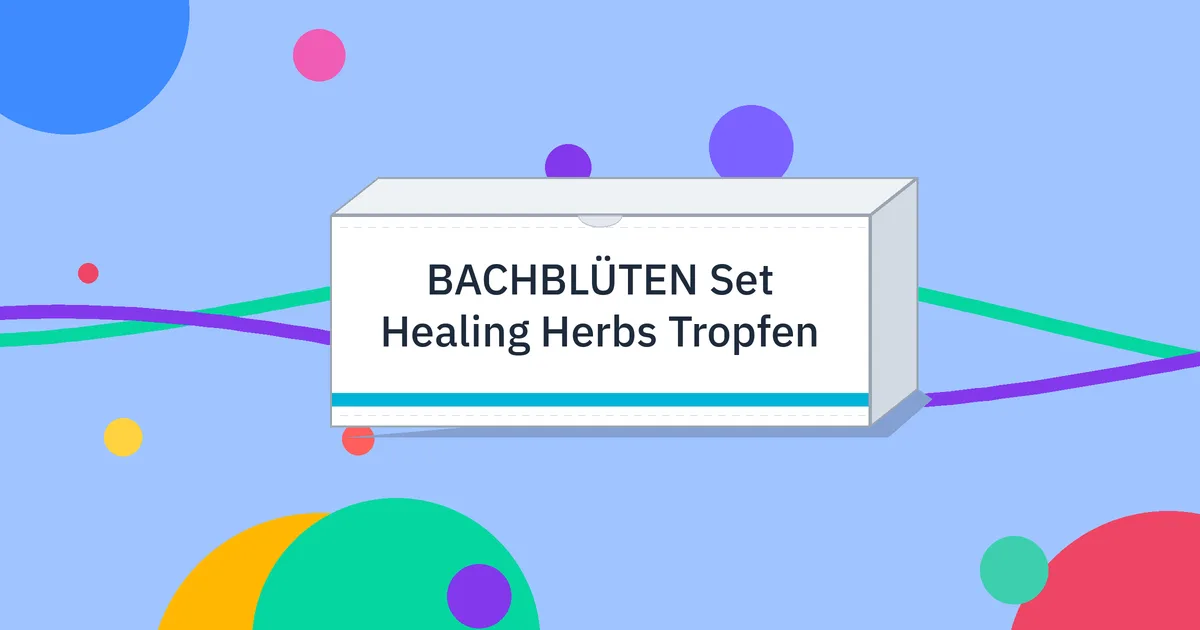 Symbolbild: Packung mit der Aufschrift BACHBLÜTEN Set Healing Herbs Tropfen (PZN 07364308) – Verfügbarkeit und Bezug in Apotheken in Frankfurt am Main