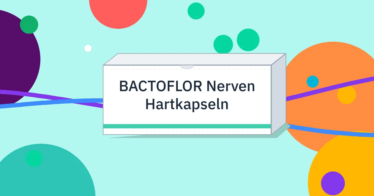Symbolbild: Packung mit der Aufschrift BACTOFLOR Nerven Hartkapseln (PZN 19524929) – Verfügbarkeit und Bezug in Apotheken in Frankfurt am Main
