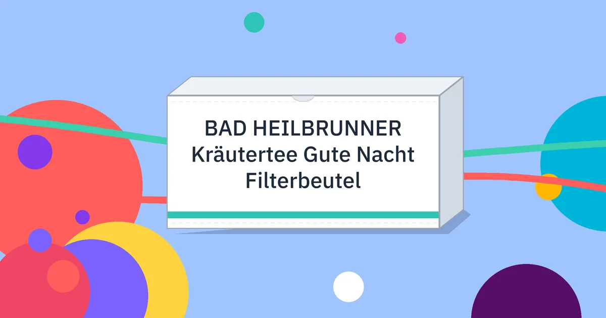 Symbolbild: Packung mit der Aufschrift BAD HEILBRUNNER Kräutertee Gute Nacht Filterbeutel (PZN 09782027) – Verfügbarkeit und Bezug in Apotheken in Frankfurt am Main