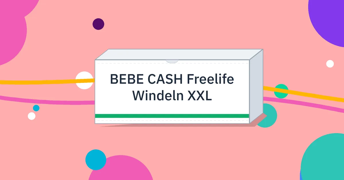 Symbolbild: Packung mit der Aufschrift BEBE CASH Freelife Windeln XXL (PZN 17893901) – Verfügbarkeit und Bezug in Apotheken in Frankfurt am Main