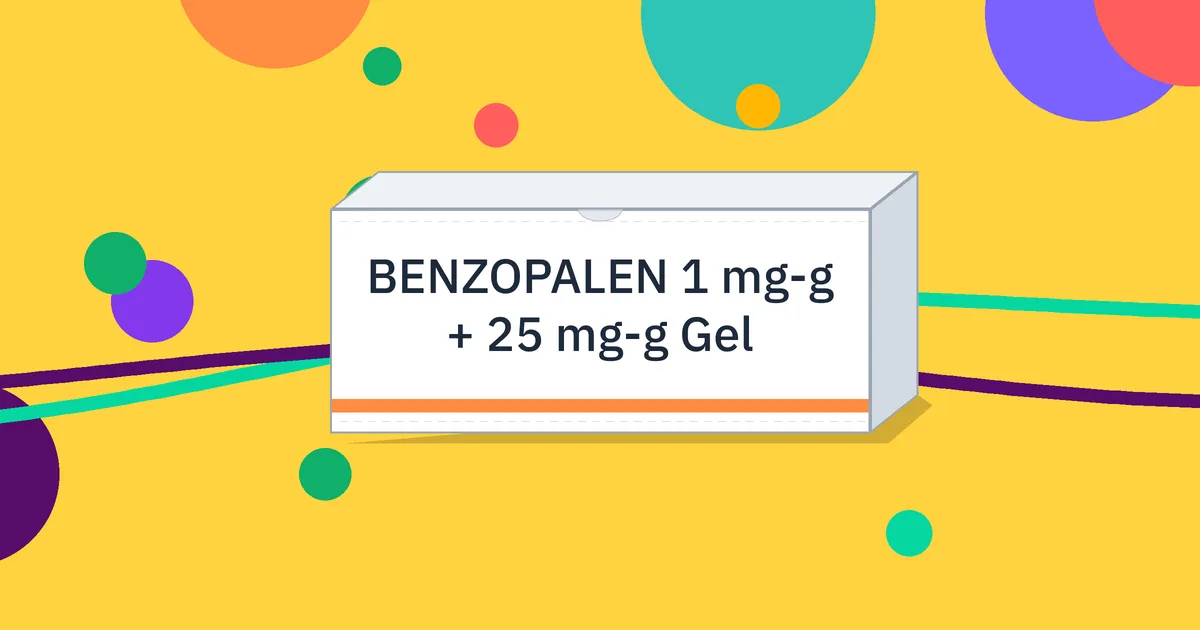 Symbolbild: Packung mit der Aufschrift BENZOPALEN 1 mg-g + 25 mg-g Gel (PZN 20949893) – Verfügbarkeit und Bezug in Apotheken in Frankfurt am Main