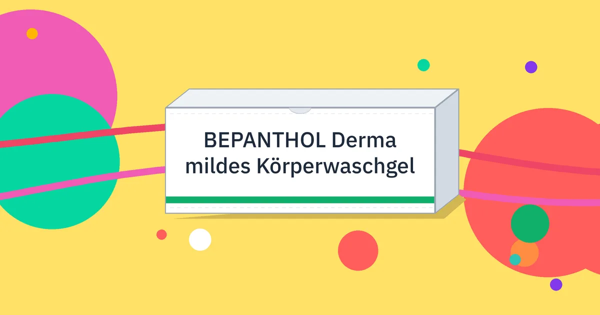 Symbolbild: Packung mit der Aufschrift BEPANTHOL Derma mildes Körperwaschgel (PZN 16529808) – Verfügbarkeit und Bezug in Apotheken in Frankfurt am Main