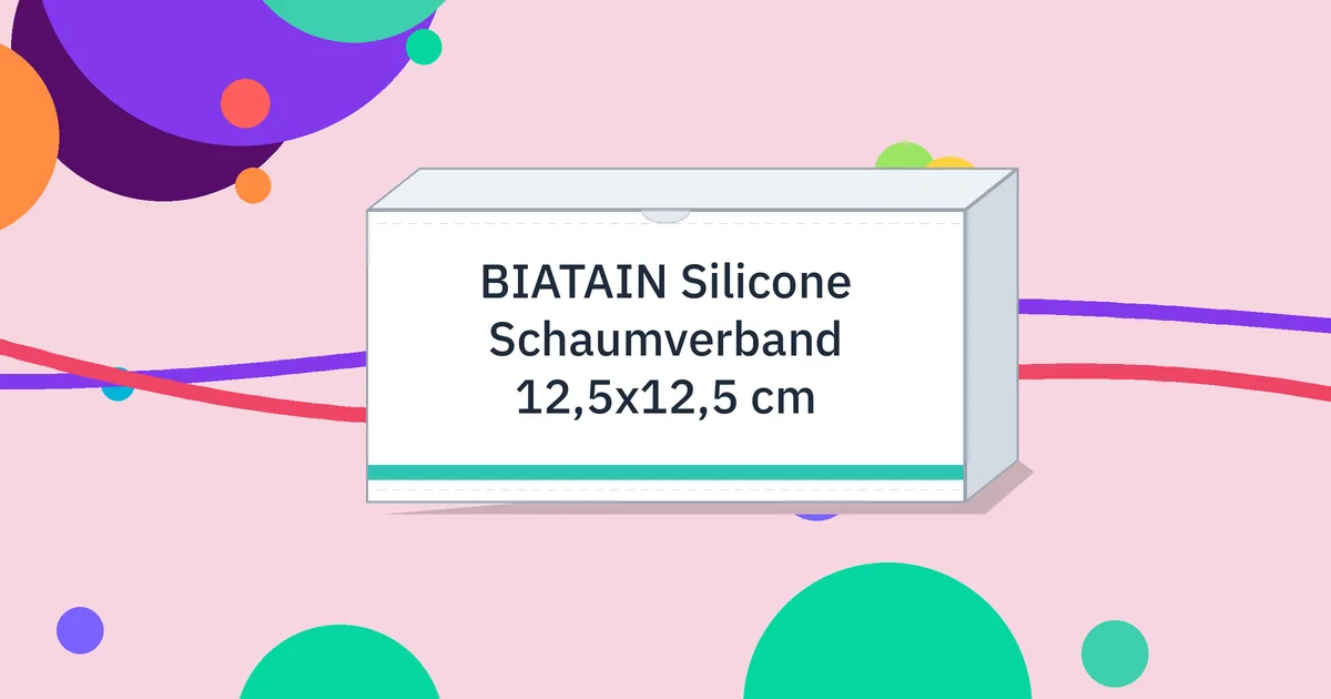 Symbolbild: Packung mit der Aufschrift BIATAIN Silicone Schaumverband 12,5x12,5 cm (PZN 20122981) – Verfügbarkeit und Bezug in Apotheken in Frankfurt am Main