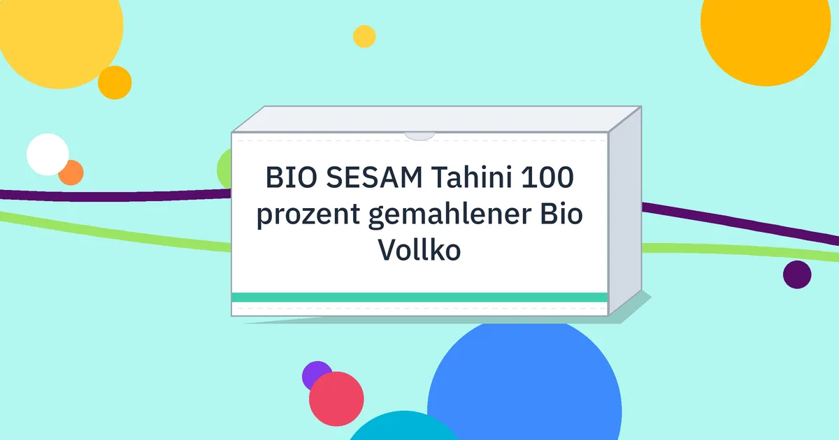Symbolbild: Packung mit der Aufschrift BIO SESAM Tahini 100 prozent gemahlener Bio Vollko (PZN 17189119) – Verfügbarkeit und Bezug in Apotheken in Frankfurt am Main