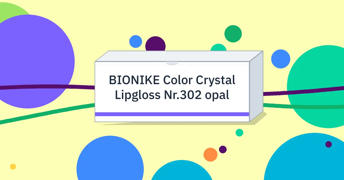 Symbolbild: Packung mit der Aufschrift BIONIKE Color Crystal Lipgloss Nr.302 opal (PZN 12600857) – Verfügbarkeit und Bezug in Apotheken in Frankfurt am Main