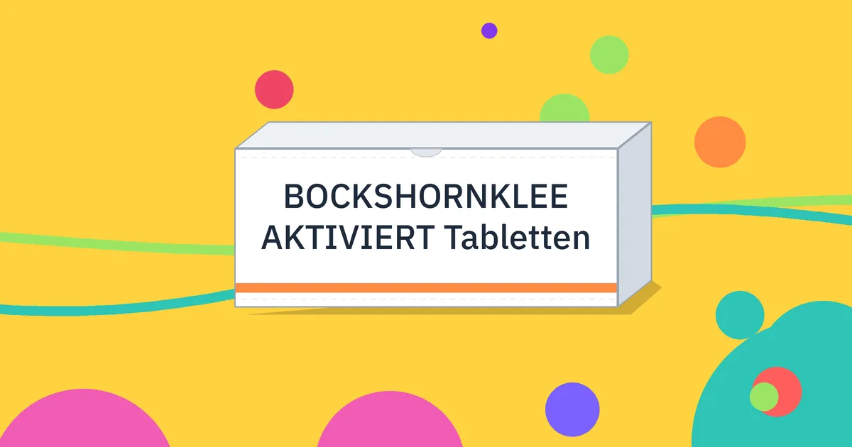 Symbolbild: Packung mit der Aufschrift BOCKSHORNKLEE AKTIVIERT Tabletten (PZN 10118659) – Verfügbarkeit und Bezug in Apotheken in Frankfurt am Main