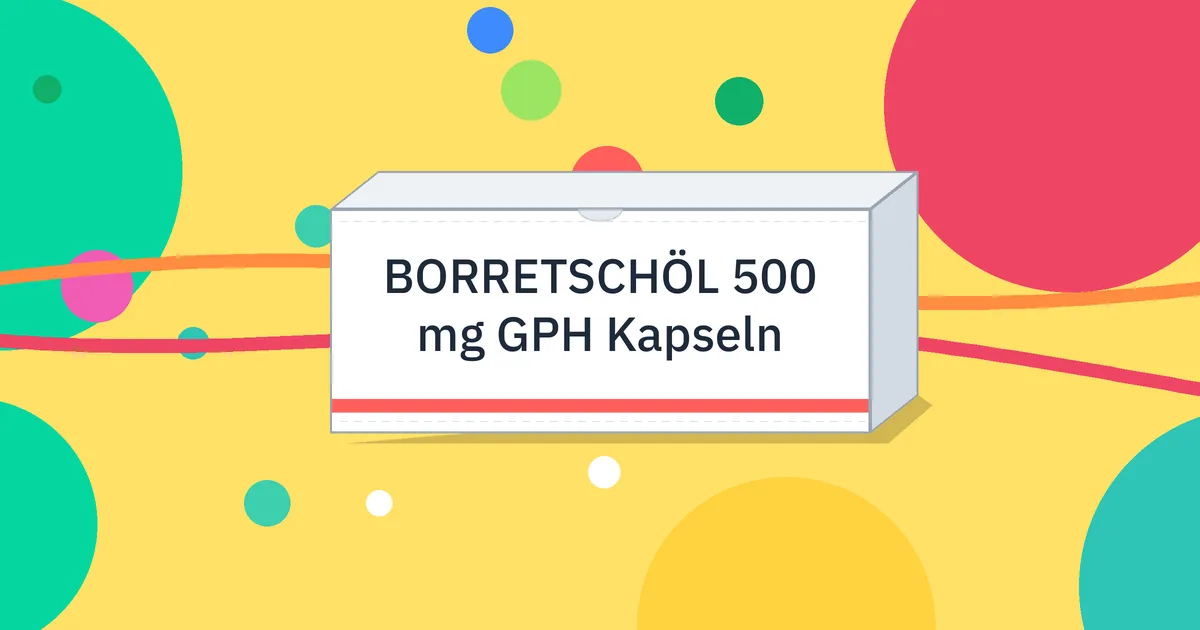 Symbolbild: Packung mit der Aufschrift BORRETSCHÖL 500 mg GPH Kapseln (PZN 09721617) – Verfügbarkeit und Bezug in Apotheken in Frankfurt am Main