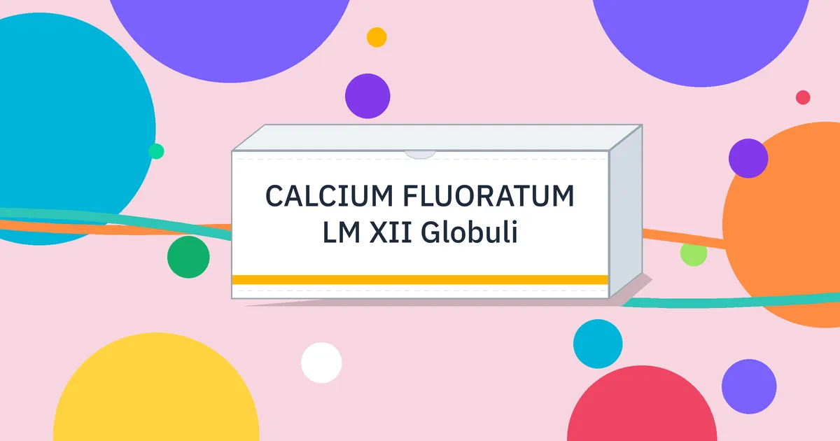 Symbolbild: Packung mit der Aufschrift CALCIUM FLUORATUM LM XII Globuli (PZN 02677072) – Verfügbarkeit und Bezug in Apotheken in Frankfurt am Main