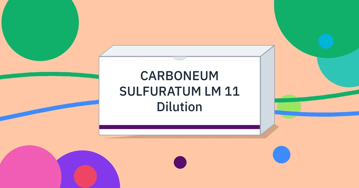 Symbolbild: Packung mit der Aufschrift CARBONEUM SULFURATUM LM 11 Dilution (PZN 12809847) – Verfügbarkeit und Bezug in Apotheken in Frankfurt am Main