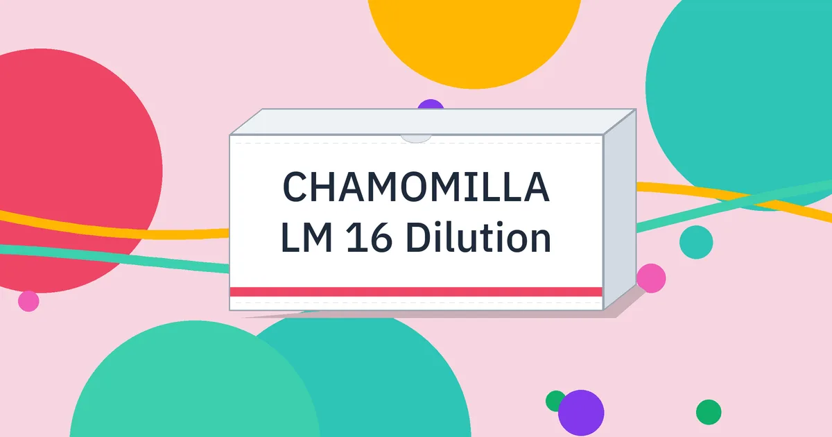 Symbolbild: Packung mit der Aufschrift CHAMOMILLA LM 16 Dilution (PZN 12812565) – Verfügbarkeit und Bezug in Apotheken in Frankfurt am Main