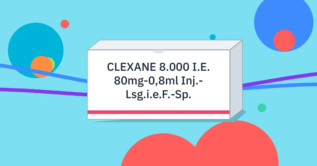 Symbolbild: Packung mit der Aufschrift CLEXANE 8.000 I.E. 80mg-0,8ml Inj.-Lsg.i.e.F.-Sp. (PZN 19253146) – Verfügbarkeit und Bezug in Apotheken in Frankfurt am Main