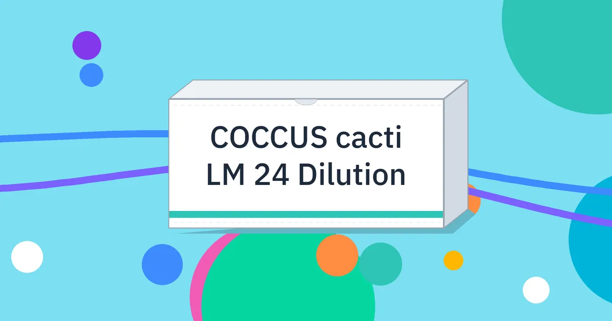 Symbolbild: Packung mit der Aufschrift COCCUS cacti LM 24 Dilution (PZN 01610367) – Verfügbarkeit und Bezug in Apotheken in Frankfurt am Main