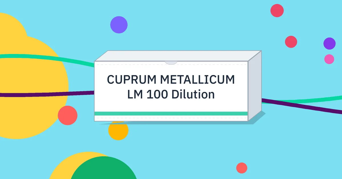 Symbolbild: Packung mit der Aufschrift CUPRUM METALLICUM LM 100 Dilution (PZN 12838406) – Verfügbarkeit und Bezug in Apotheken in Frankfurt am Main