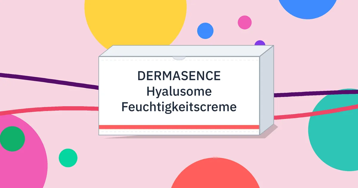 Symbolbild: Packung mit der Aufschrift DERMASENCE Hyalusome Feuchtigkeitscreme (PZN 17621723) – Verfügbarkeit und Bezug in Apotheken in Frankfurt am Main