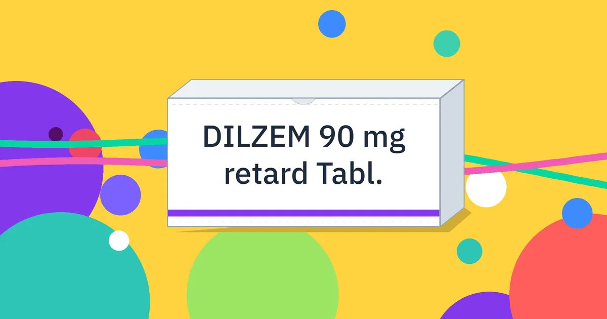 Symbolbild: Packung mit der Aufschrift DILZEM 90 mg retard Tabl. (PZN 02751383) – Verfügbarkeit und Bezug in Apotheken in Frankfurt am Main