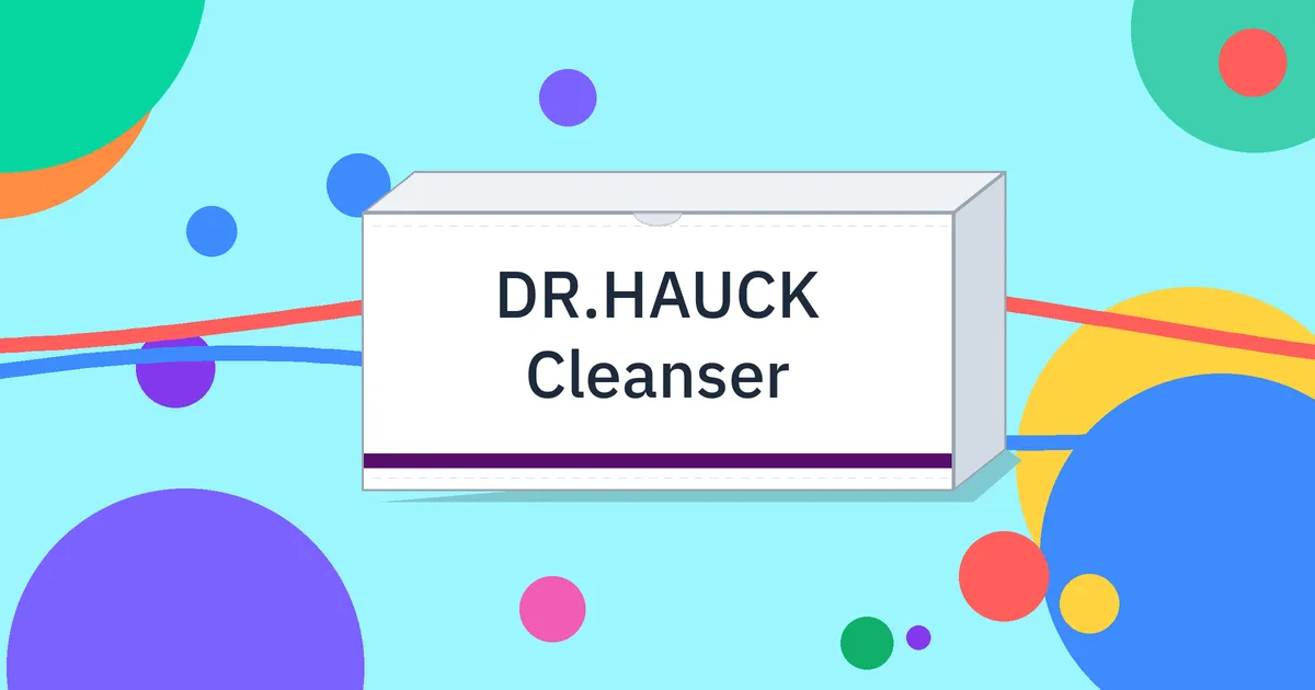 Symbolbild: Packung mit der Aufschrift DR.HAUCK Cleanser (PZN 14399543) – Verfügbarkeit und Bezug in Apotheken in Frankfurt am Main