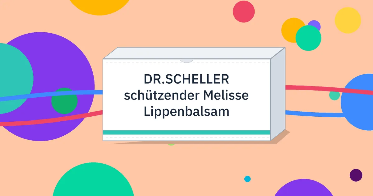 Symbolbild: Packung mit der Aufschrift DR.SCHELLER schützender Melisse Lippenbalsam (PZN 18271308) – Verfügbarkeit und Bezug in Apotheken in Frankfurt am Main