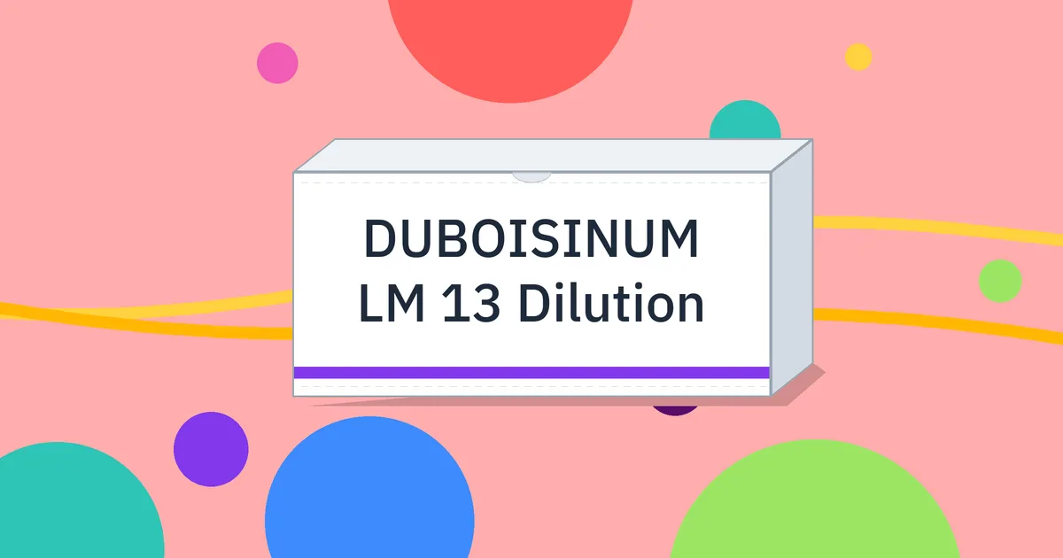 Symbolbild: Packung mit der Aufschrift DUBOISINUM LM 13 Dilution (PZN 13467490) – Verfügbarkeit und Bezug in Apotheken in Frankfurt am Main