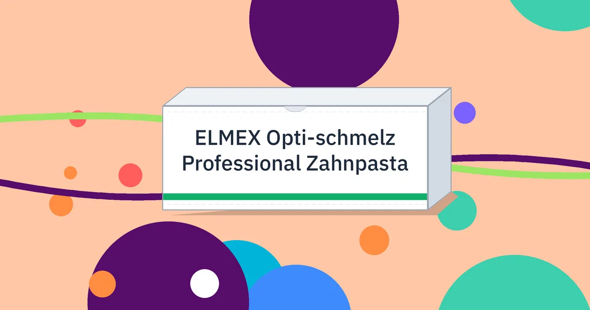 Symbolbild: Packung mit der Aufschrift ELMEX Opti-schmelz Professional Zahnpasta (PZN 17874016) – Verfügbarkeit und Bezug in Apotheken in Frankfurt am Main