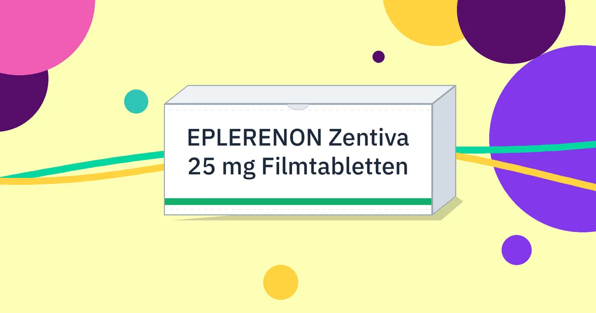 Symbolbild: Packung mit der Aufschrift EPLERENON Zentiva 25 mg Filmtabletten (PZN 10542179) – Verfügbarkeit und Bezug in Apotheken in Frankfurt am Main