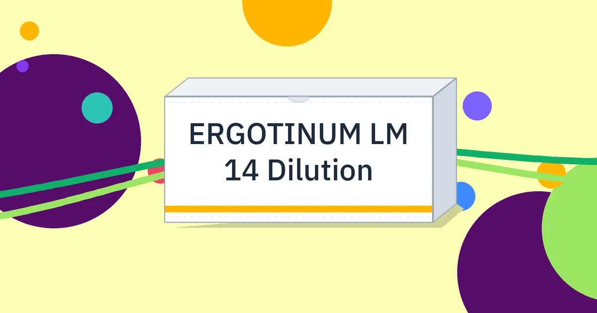 Symbolbild: Packung mit der Aufschrift ERGOTINUM LM 14 Dilution (PZN 13477229) – Verfügbarkeit und Bezug in Apotheken in Frankfurt am Main