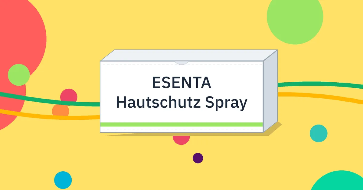 Symbolbild: Packung mit der Aufschrift ESENTA Hautschutz Spray (PZN 18729345) – Verfügbarkeit und Bezug in Apotheken in Frankfurt am Main