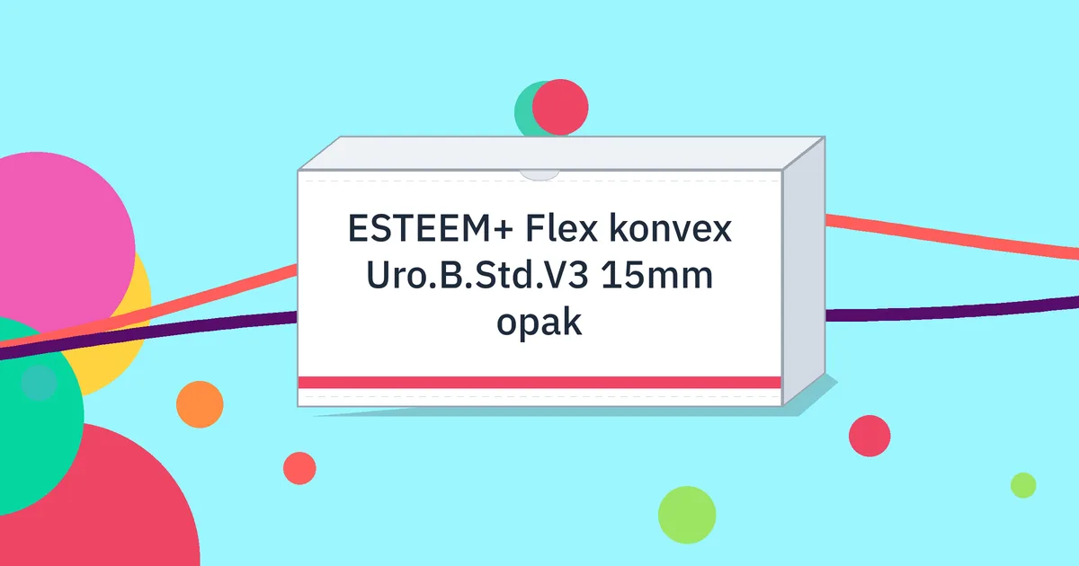 Symbolbild: Packung mit der Aufschrift ESTEEM+ Flex konvex Uro.B.Std.V3 15mm opak (PZN 11854509) – Verfügbarkeit und Bezug in Apotheken in Frankfurt am Main
