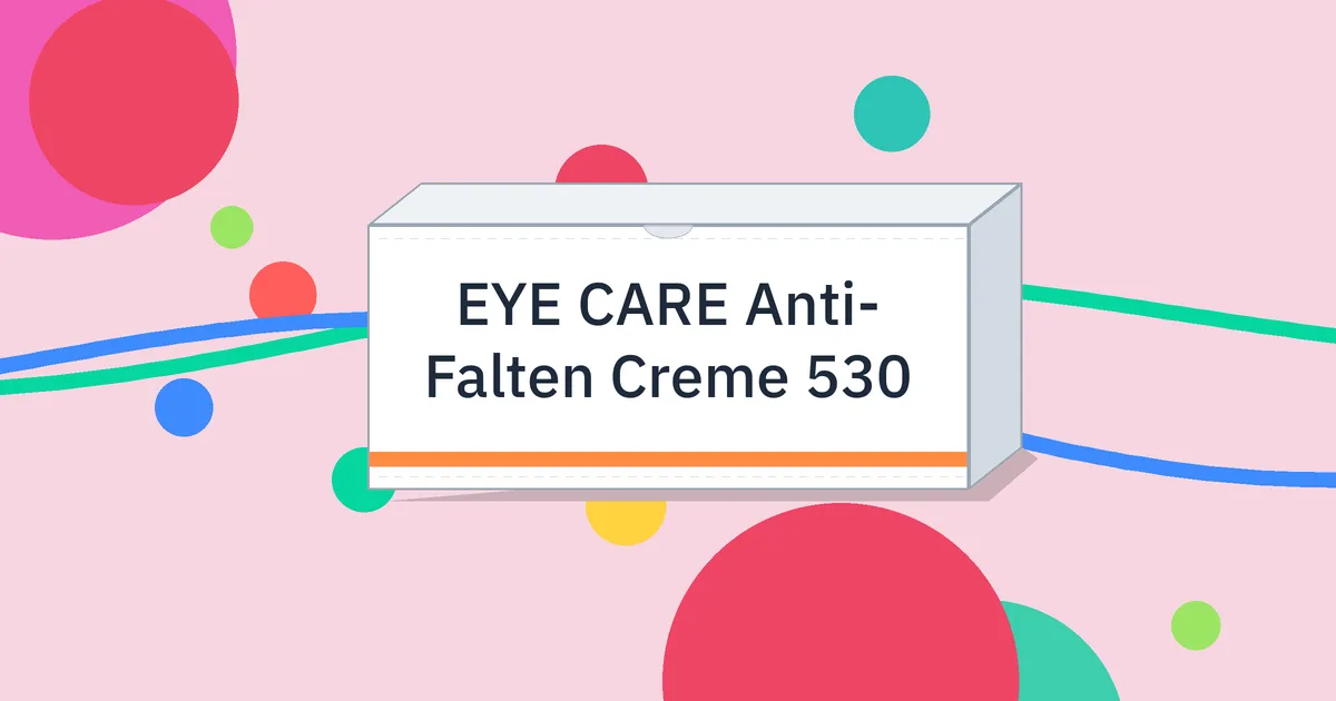 Symbolbild: Packung mit der Aufschrift EYE CARE Anti-Falten Creme 530 (PZN 08518363) – Verfügbarkeit und Bezug in Apotheken in Frankfurt am Main