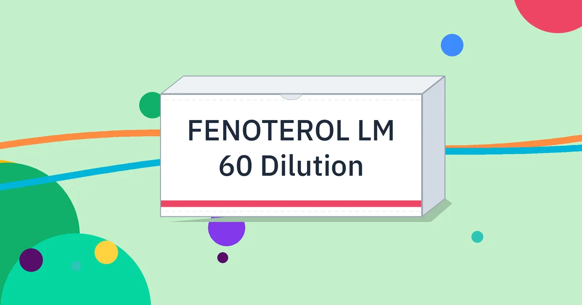 Symbolbild: Packung mit der Aufschrift FENOTEROL LM 60 Dilution (PZN 12847351) – Verfügbarkeit und Bezug in Apotheken in Frankfurt am Main