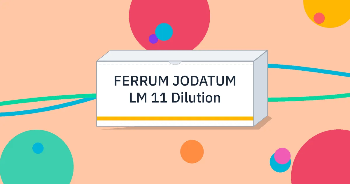 Symbolbild: Packung mit der Aufschrift FERRUM JODATUM LM 11 Dilution (PZN 12848882) – Verfügbarkeit und Bezug in Apotheken in Frankfurt am Main