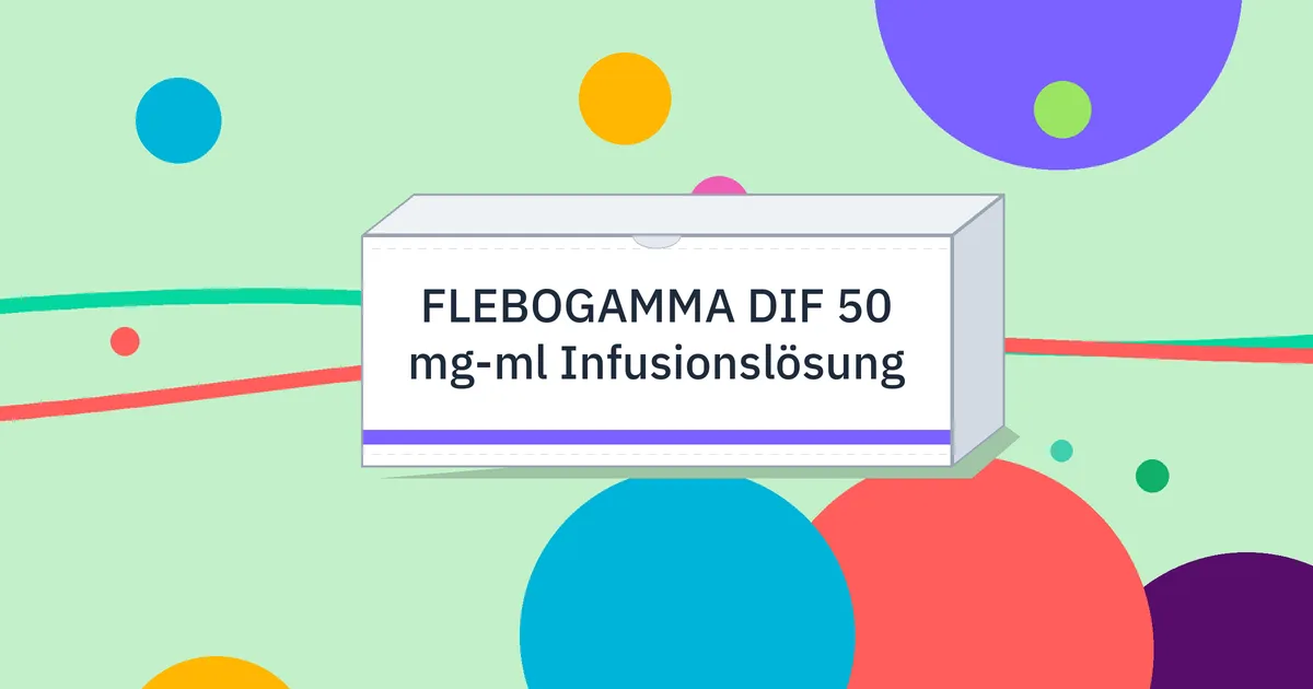 Symbolbild: Packung mit der Aufschrift FLEBOGAMMA DIF 50 mg-ml Infusionslösung (PZN 13542642) – Verfügbarkeit und Bezug in Apotheken in Frankfurt am Main