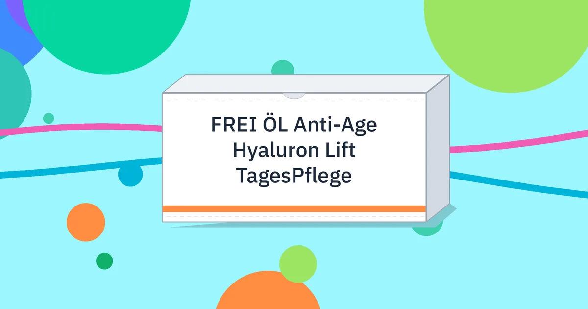 Symbolbild: Packung mit der Aufschrift FREI ÖL Anti-Age Hyaluron Lift TagesPflege (PZN 11359193) – Verfügbarkeit und Bezug in Apotheken in Frankfurt am Main