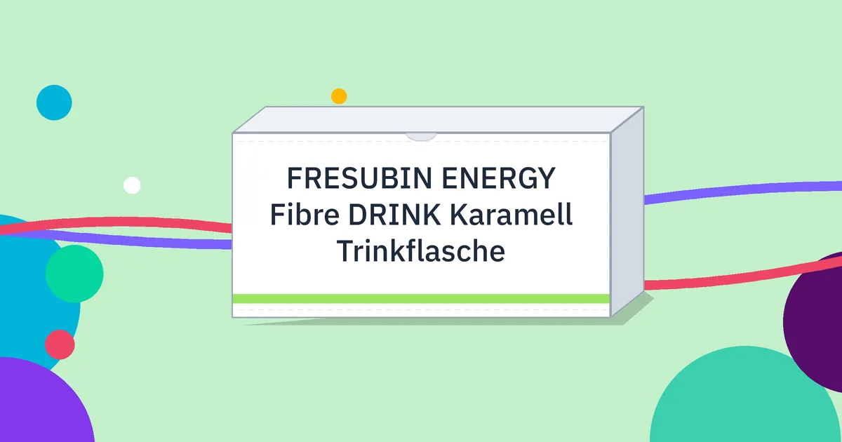 Symbolbild: Packung mit der Aufschrift FRESUBIN ENERGY Fibre DRINK Karamell Trinkflasche (PZN 02174916) – Verfügbarkeit und Bezug in Apotheken in Frankfurt am Main