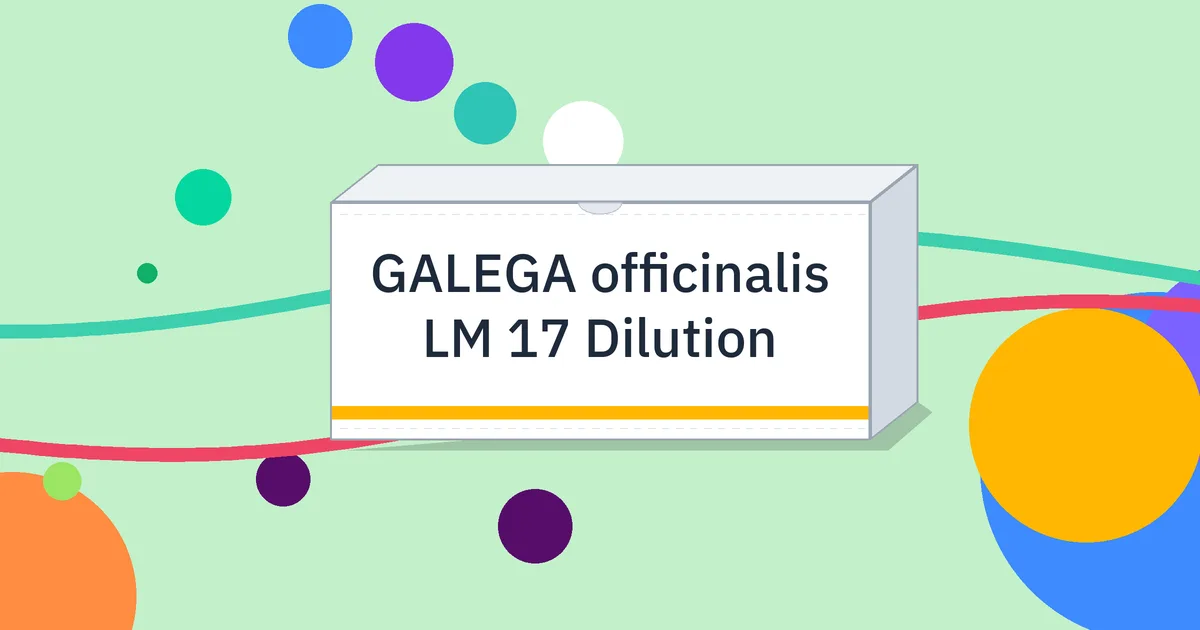 Symbolbild: Packung mit der Aufschrift GALEGA officinalis LM 17 Dilution (PZN 13495813) – Verfügbarkeit und Bezug in Apotheken in Frankfurt am Main