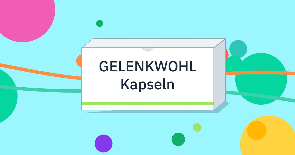 Symbolbild: Packung mit der Aufschrift GELENKWOHL Kapseln (PZN 15232667) – Verfügbarkeit und Bezug in Apotheken in Frankfurt am Main