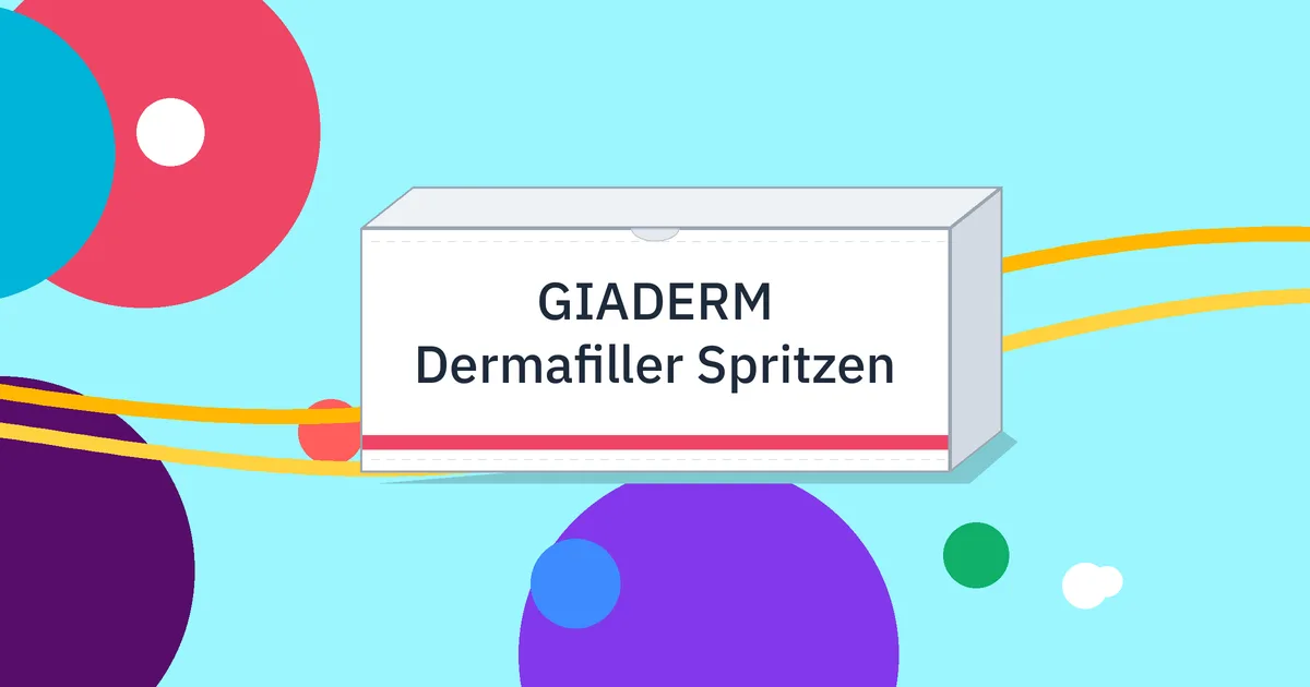 Symbolbild: Packung mit der Aufschrift GIADERM Dermafiller Spritzen (PZN 18317648) – Verfügbarkeit und Bezug in Apotheken in Frankfurt am Main