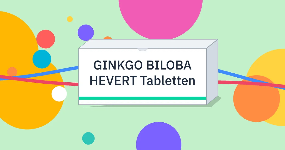 Symbolbild: Packung mit der Aufschrift GINKGO BILOBA HEVERT Tabletten (PZN 03816179) – Verfügbarkeit und Bezug in Apotheken in Frankfurt am Main