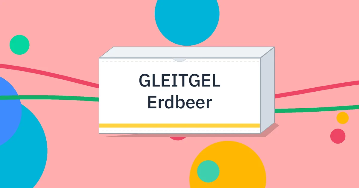 Symbolbild: Packung mit der Aufschrift GLEITGEL Erdbeer (PZN 09462110) – Verfügbarkeit und Bezug in Apotheken in Frankfurt am Main
