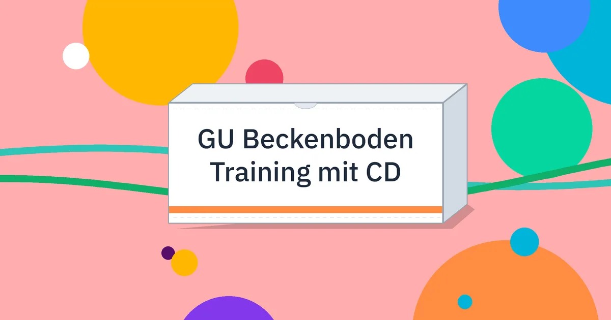 Symbolbild: Packung mit der Aufschrift GU Beckenboden Training mit CD (PZN 11288458) – Verfügbarkeit und Bezug in Apotheken in Frankfurt am Main