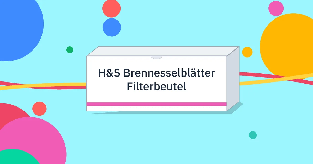 Symbolbild: Packung mit der Aufschrift H&S Brennesselblätter Filterbeutel (PZN 02286035) – Verfügbarkeit und Bezug in Apotheken in Frankfurt am Main