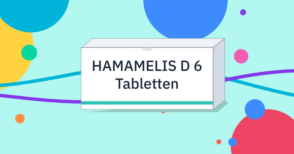 Symbolbild: Packung mit der Aufschrift HAMAMELIS D 6 Tabletten (PZN 02631124) – Verfügbarkeit und Bezug in Apotheken in Frankfurt am Main