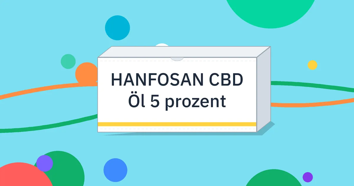 Symbolbild: Packung mit der Aufschrift HANFOSAN CBD Öl 5 prozent (PZN 17848444) – Verfügbarkeit und Bezug in Apotheken in Frankfurt am Main