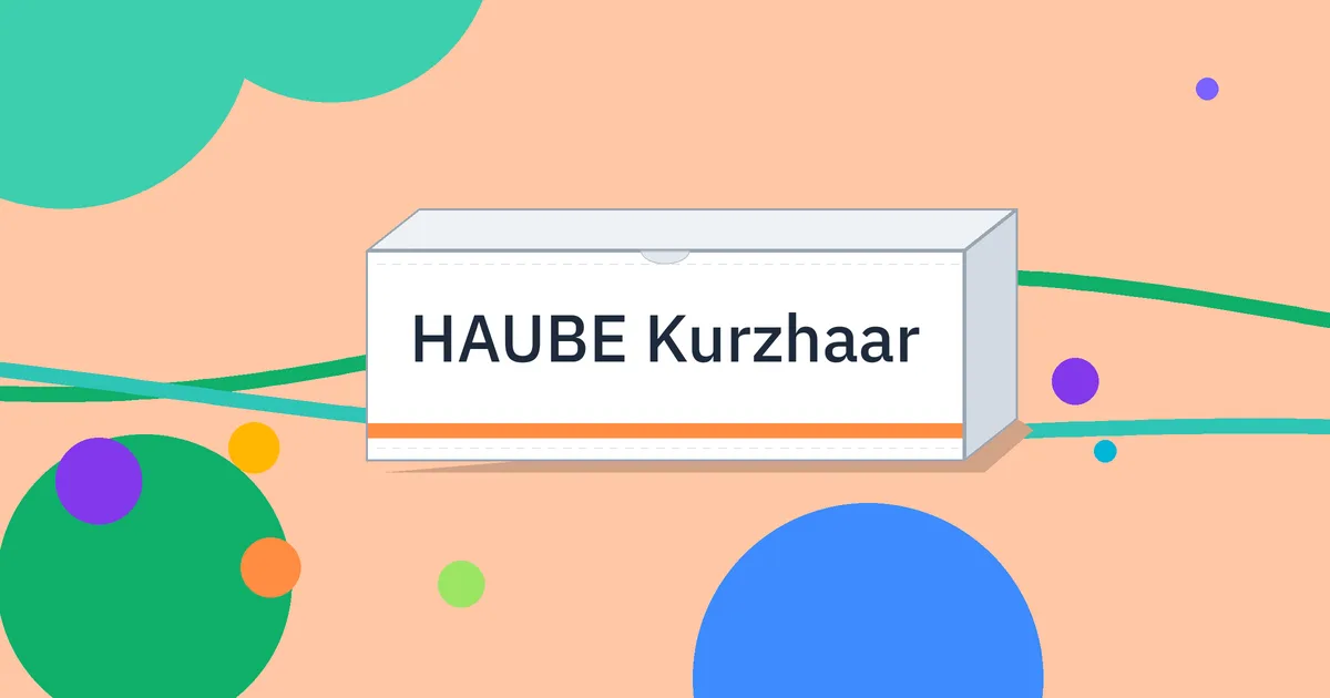 Symbolbild: Packung mit der Aufschrift HAUBE Kurzhaar (PZN 16872937) – Verfügbarkeit und Bezug in Apotheken in Frankfurt am Main