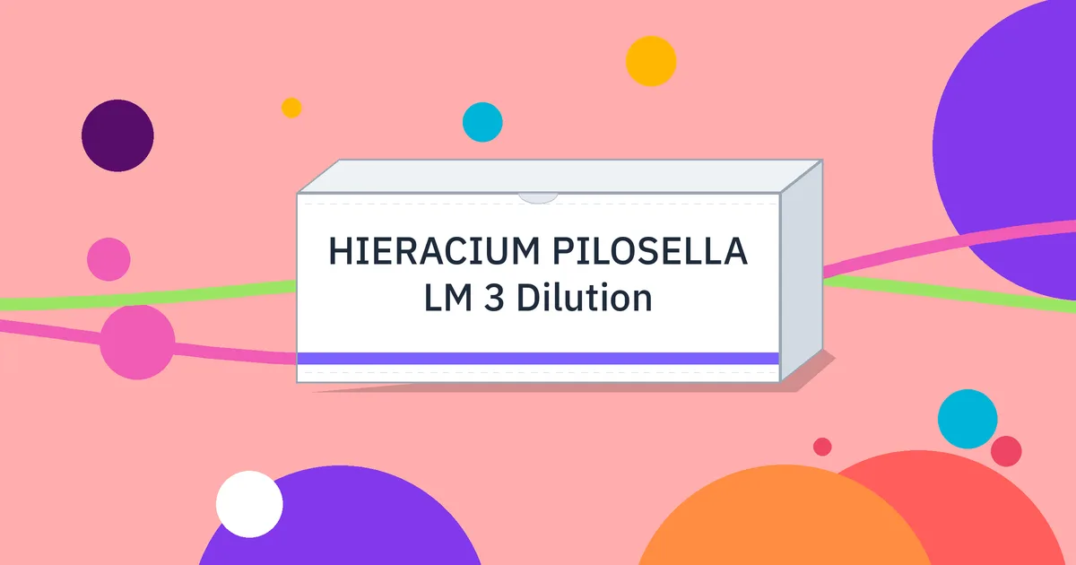 Symbolbild: Packung mit der Aufschrift HIERACIUM PILOSELLA LM 3 Dilution (PZN 13553367) – Verfügbarkeit und Bezug in Apotheken in Frankfurt am Main