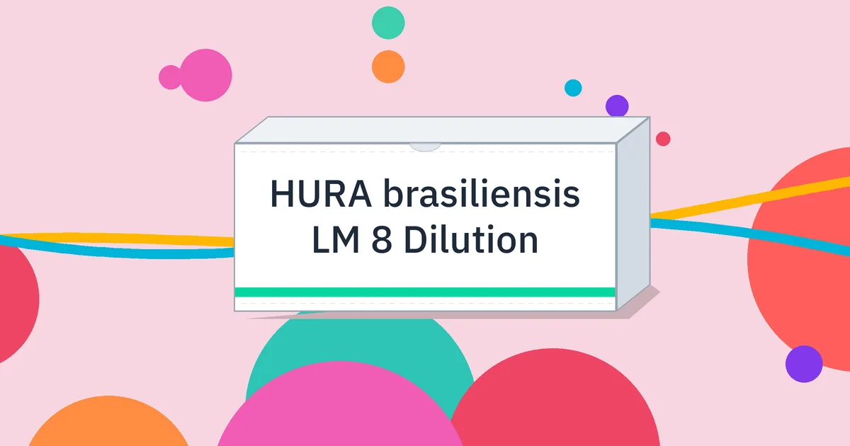 Symbolbild: Packung mit der Aufschrift HURA brasiliensis LM 8 Dilution (PZN 12889674) – Verfügbarkeit und Bezug in Apotheken in Frankfurt am Main