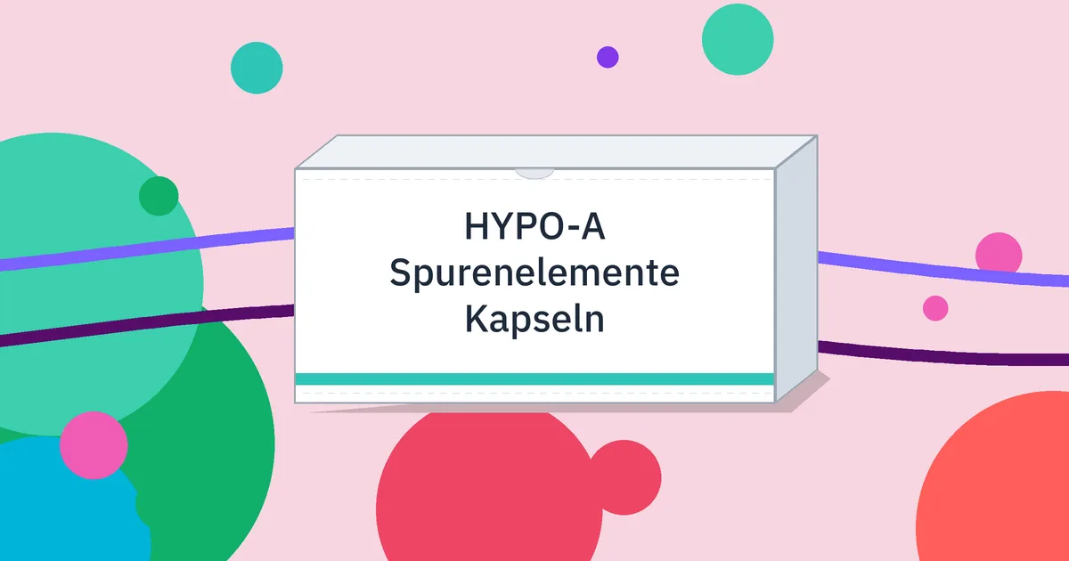 Symbolbild: Packung mit der Aufschrift HYPO-A Spurenelemente Kapseln (PZN 11092666) – Verfügbarkeit und Bezug in Apotheken in Frankfurt am Main