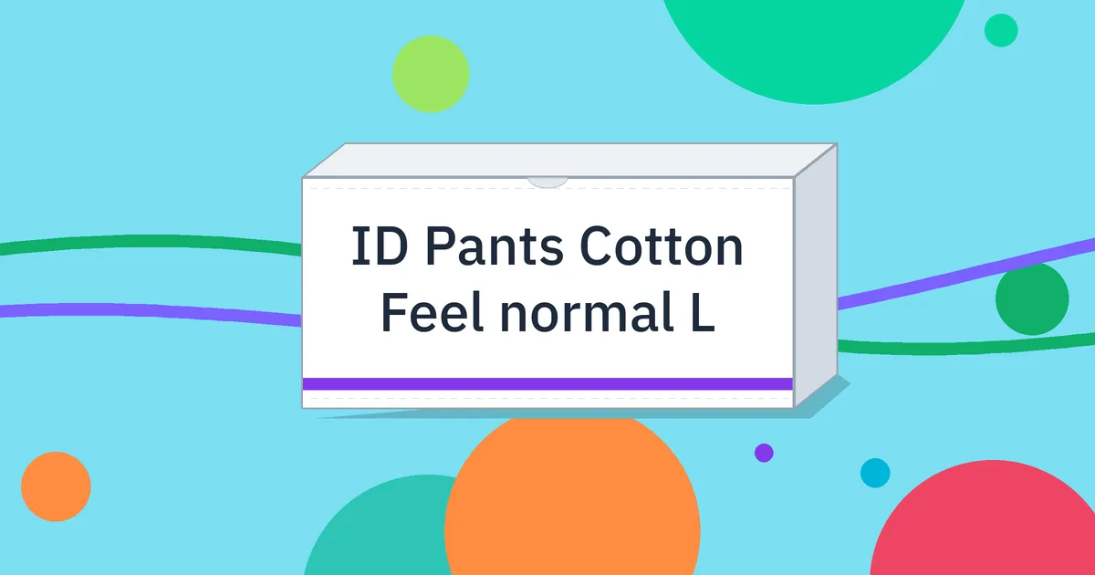 Symbolbild: Packung mit der Aufschrift ID Pants Cotton Feel normal L (PZN 00142177) – Verfügbarkeit und Bezug in Apotheken in Frankfurt am Main